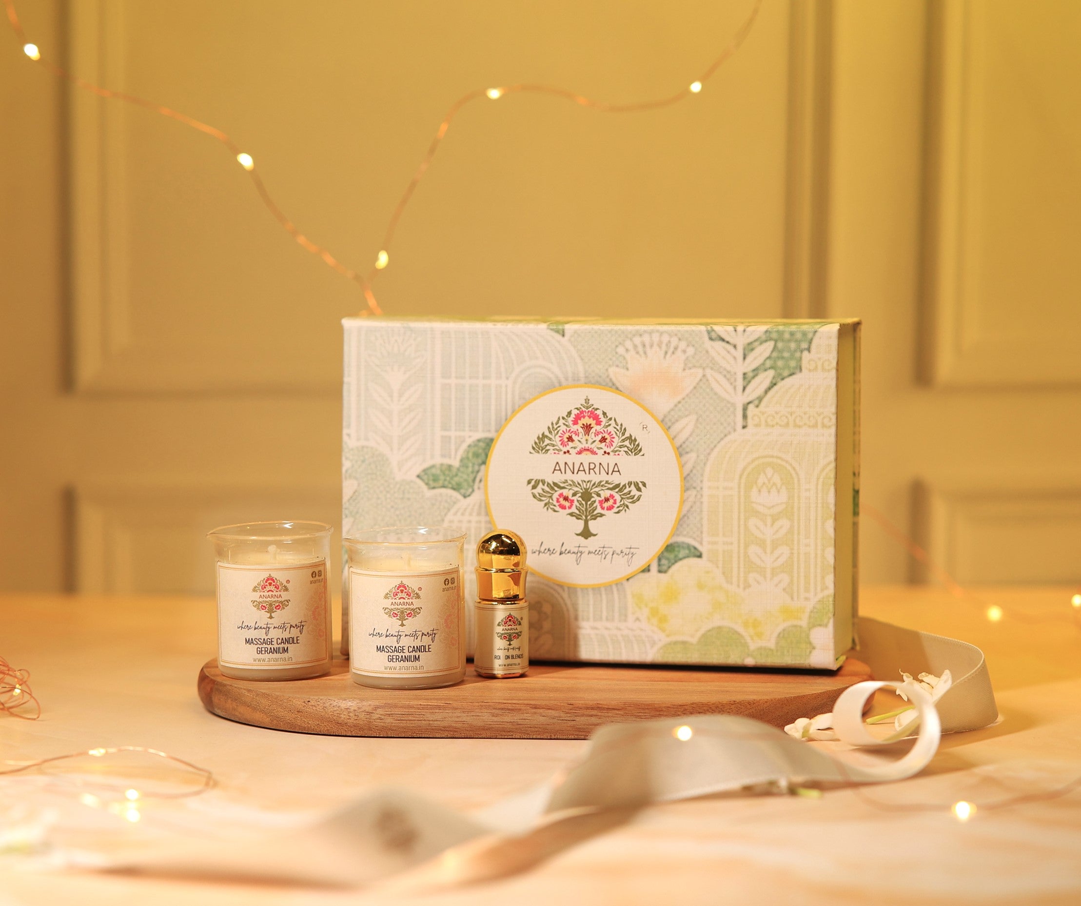 Best Fragrant Gift Set Box | 2 Small Massage Candles | Roll on Perfume ...